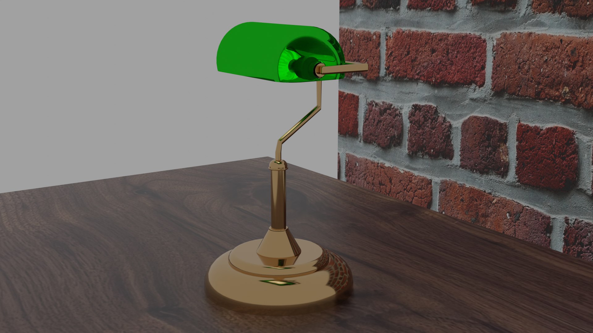 Bankers Lamp 3D - TurboSquid 2057290