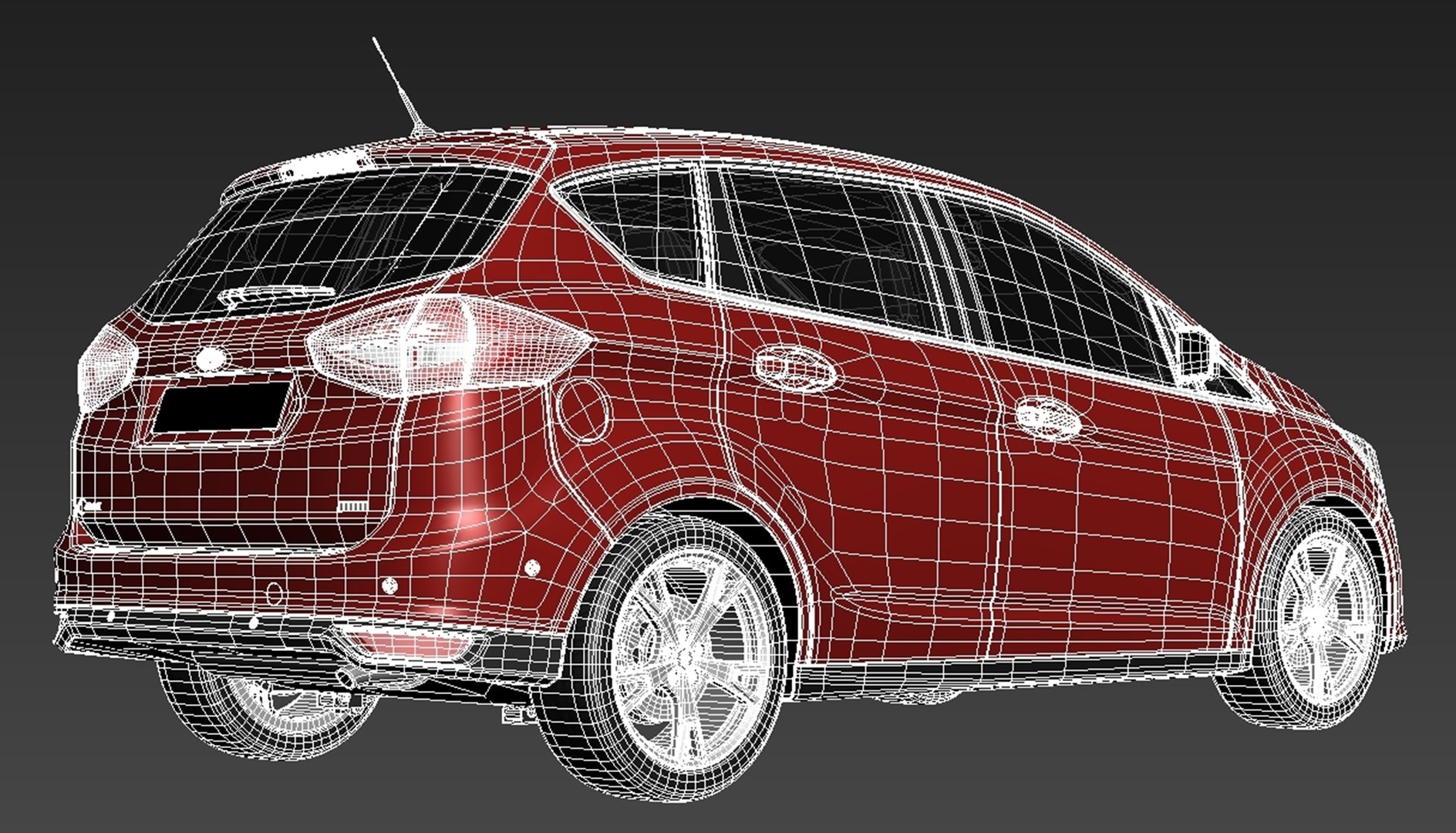 Ford C-Max 2018 3D Model - TurboSquid 2222014