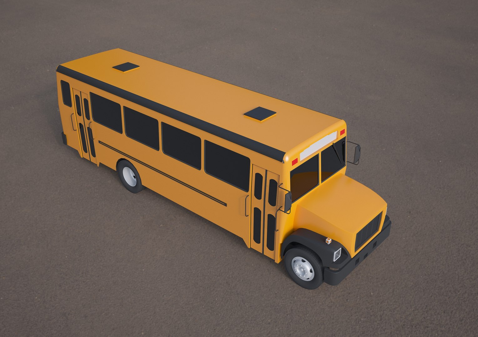 Bluebird School Bus Yellow 3D - TurboSquid 1579105