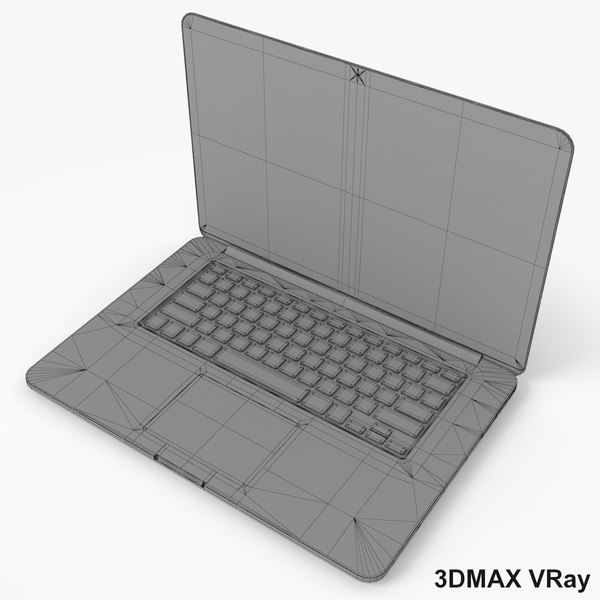 3d model apple macbook pro retina