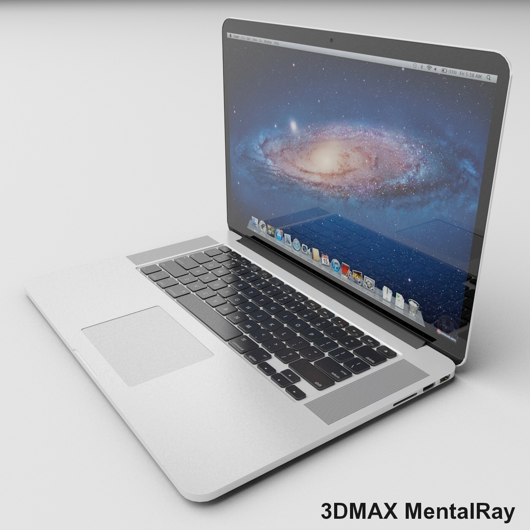 3d model apple macbook pro retina