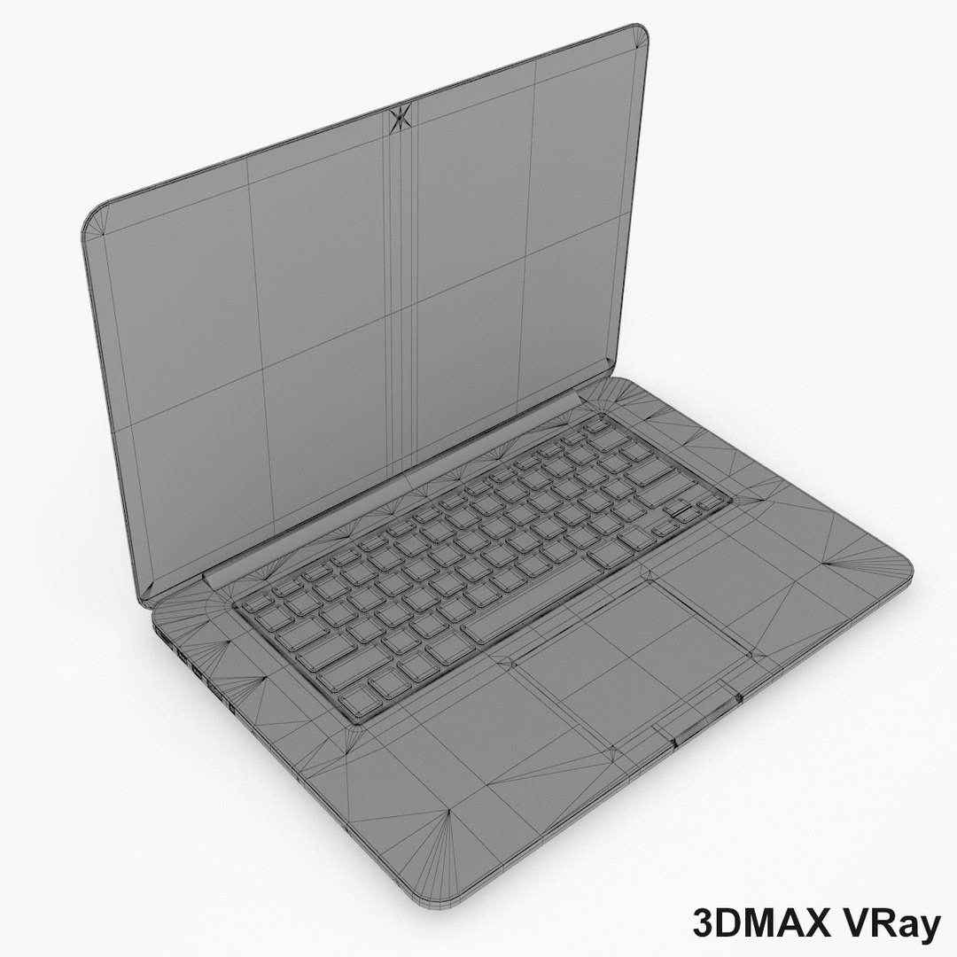3d model apple macbook pro retina