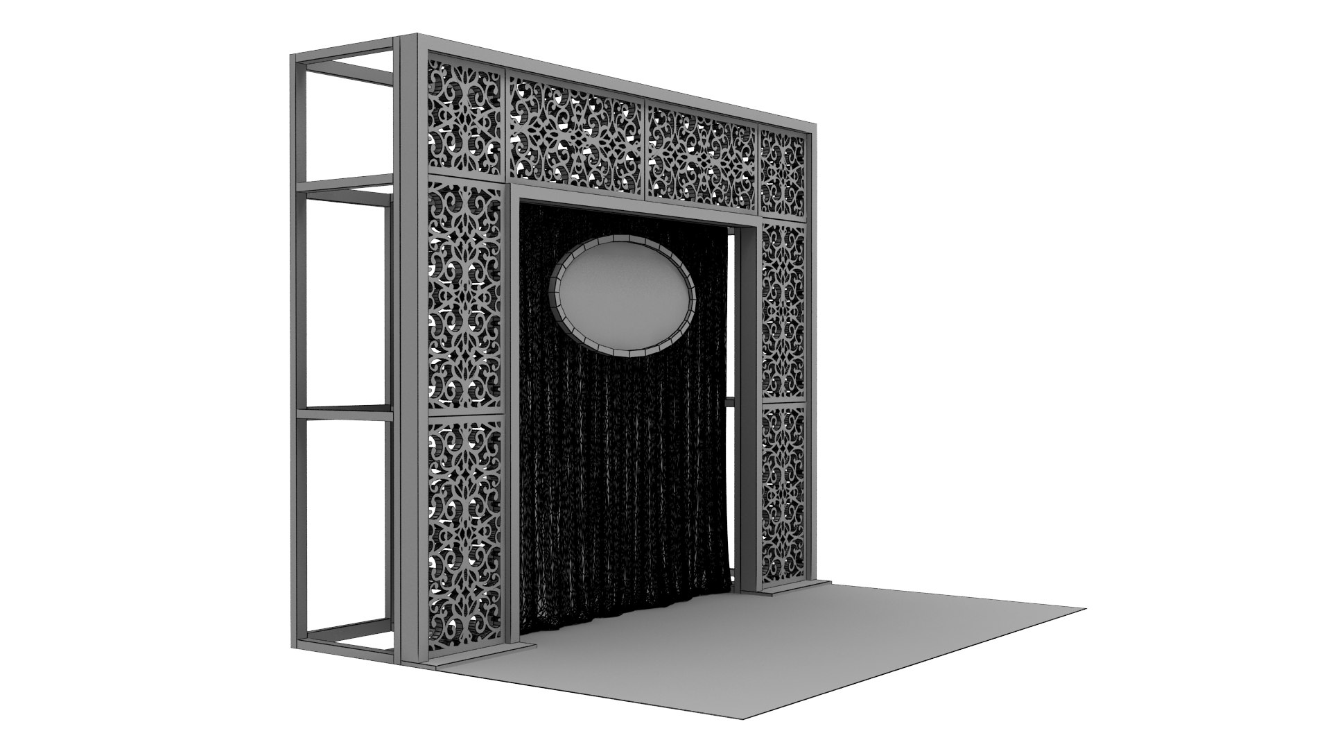 Backdrop Cutting Ornament 3D Model - TurboSquid 1961324