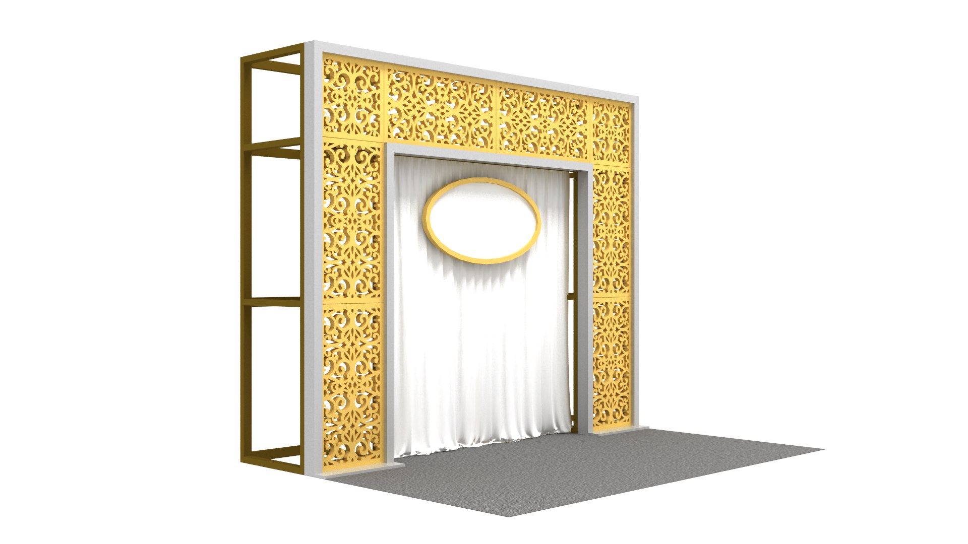 Backdrop Cutting Ornament 3D Model - TurboSquid 1961324