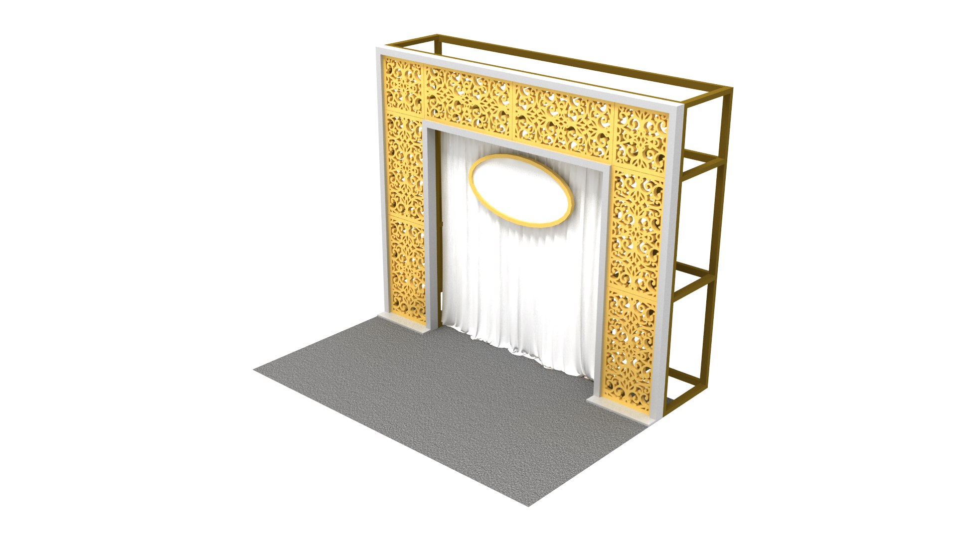 Backdrop Cutting Ornament 3D Model - TurboSquid 1961324