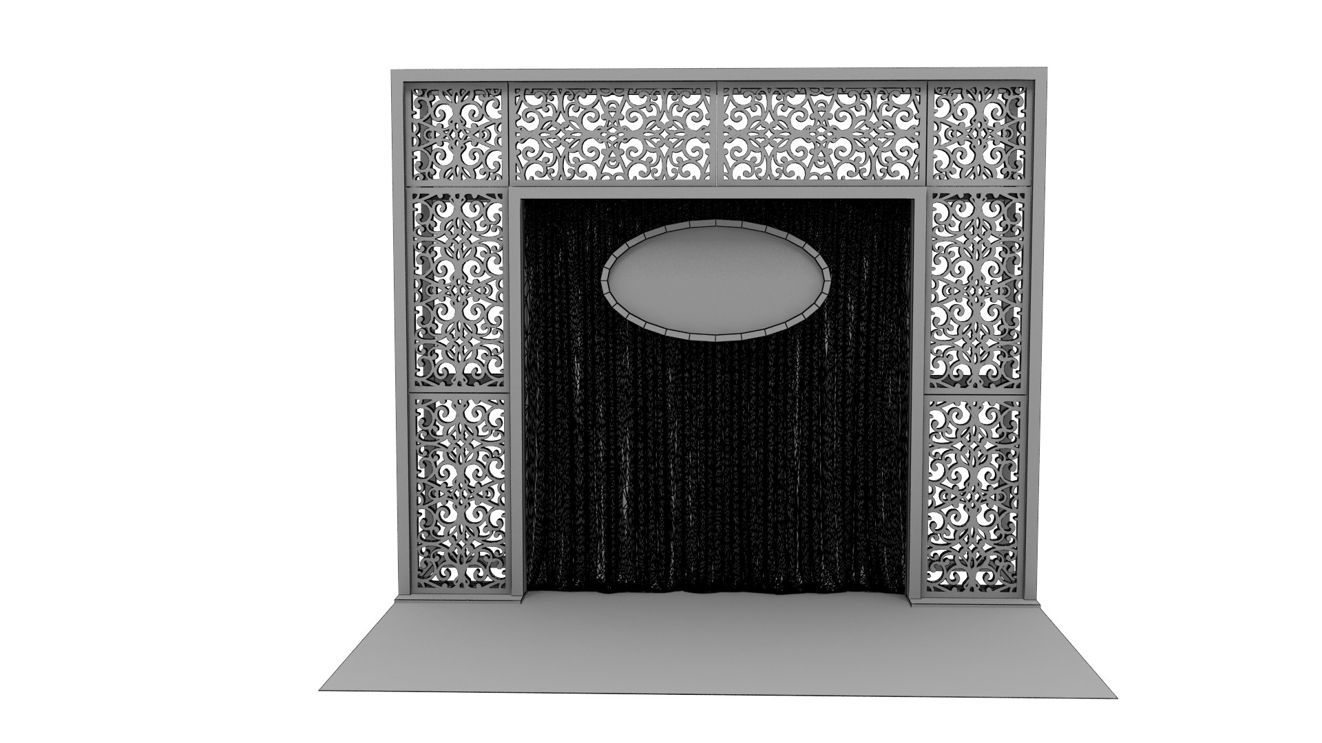 Backdrop Cutting Ornament 3D Model - TurboSquid 1961324