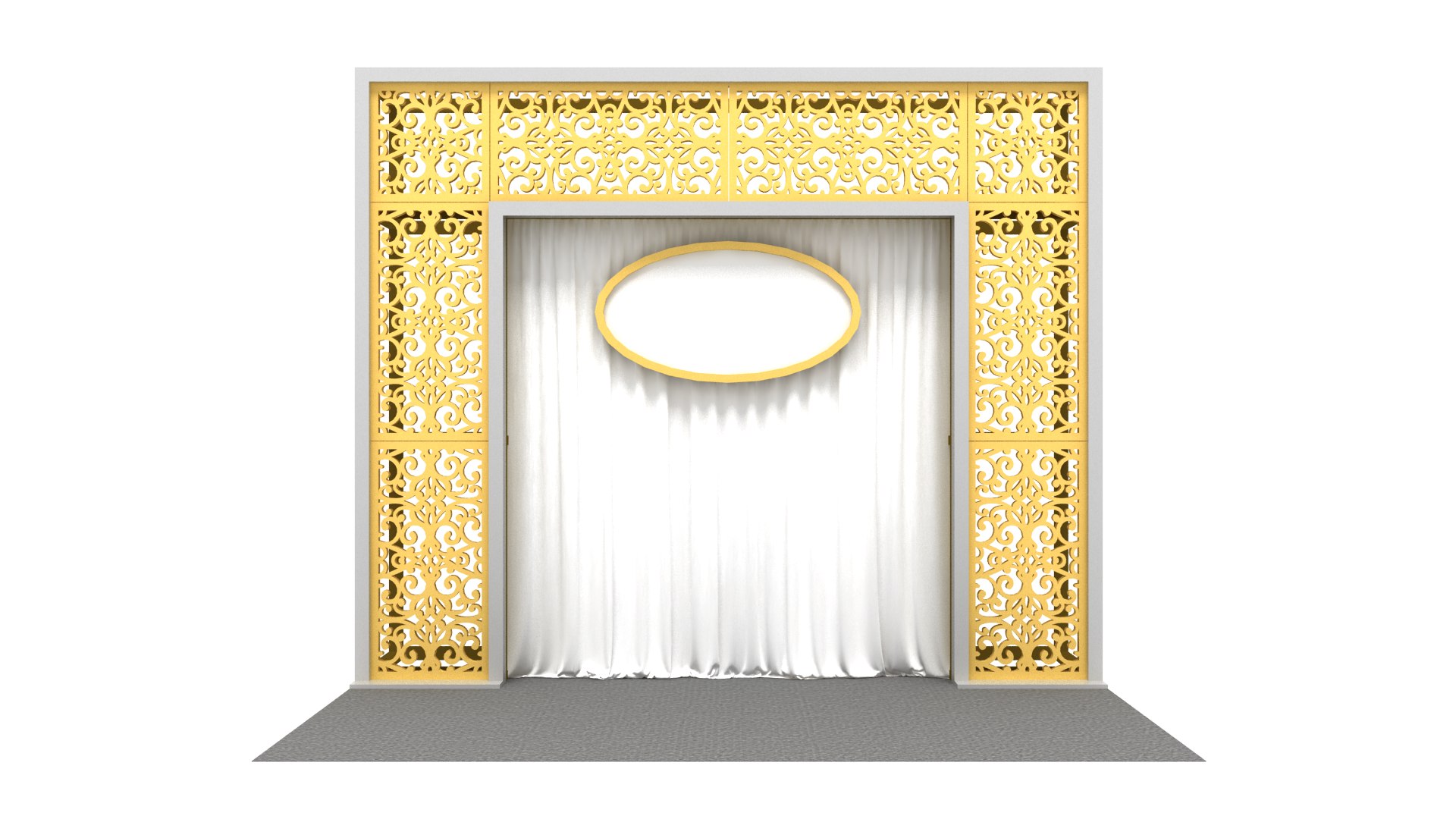 Backdrop Cutting Ornament 3D Model - TurboSquid 1961324