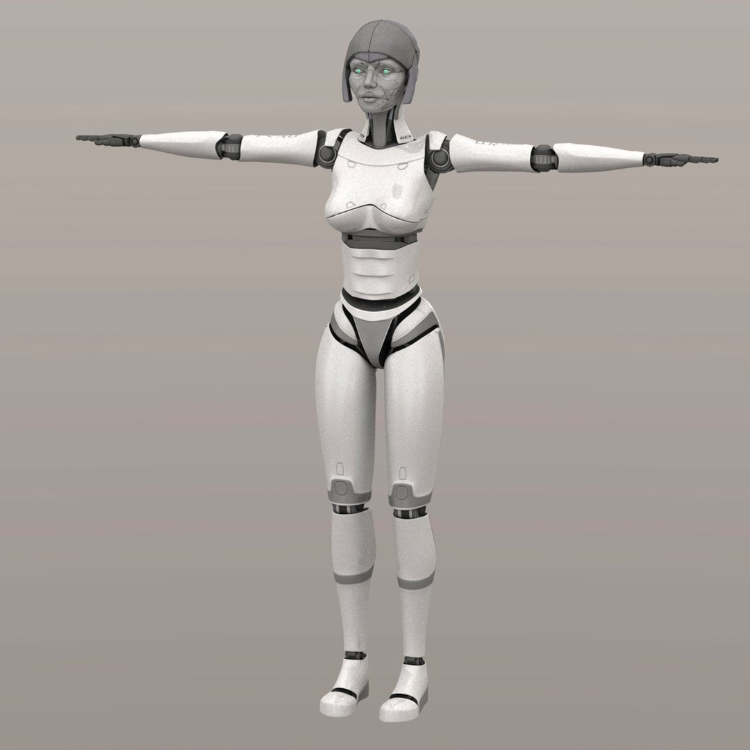 3D Humanoid Female Robot - TurboSquid 1170672