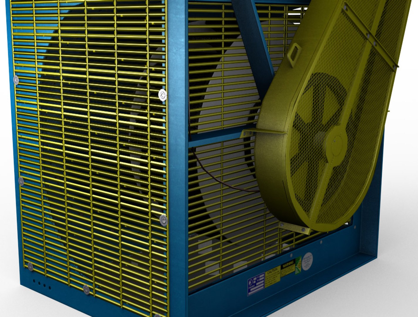 3d Industrial Caged Fan