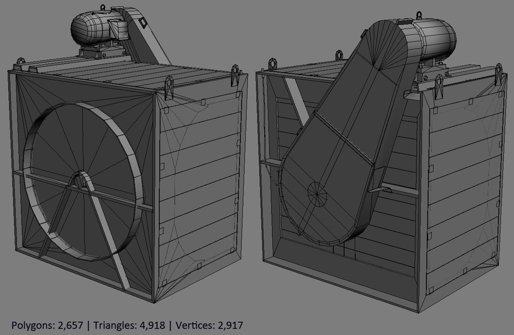 3d Industrial Caged Fan