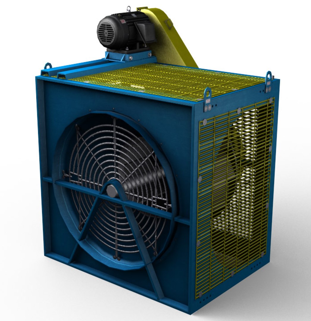 3d Industrial Caged Fan