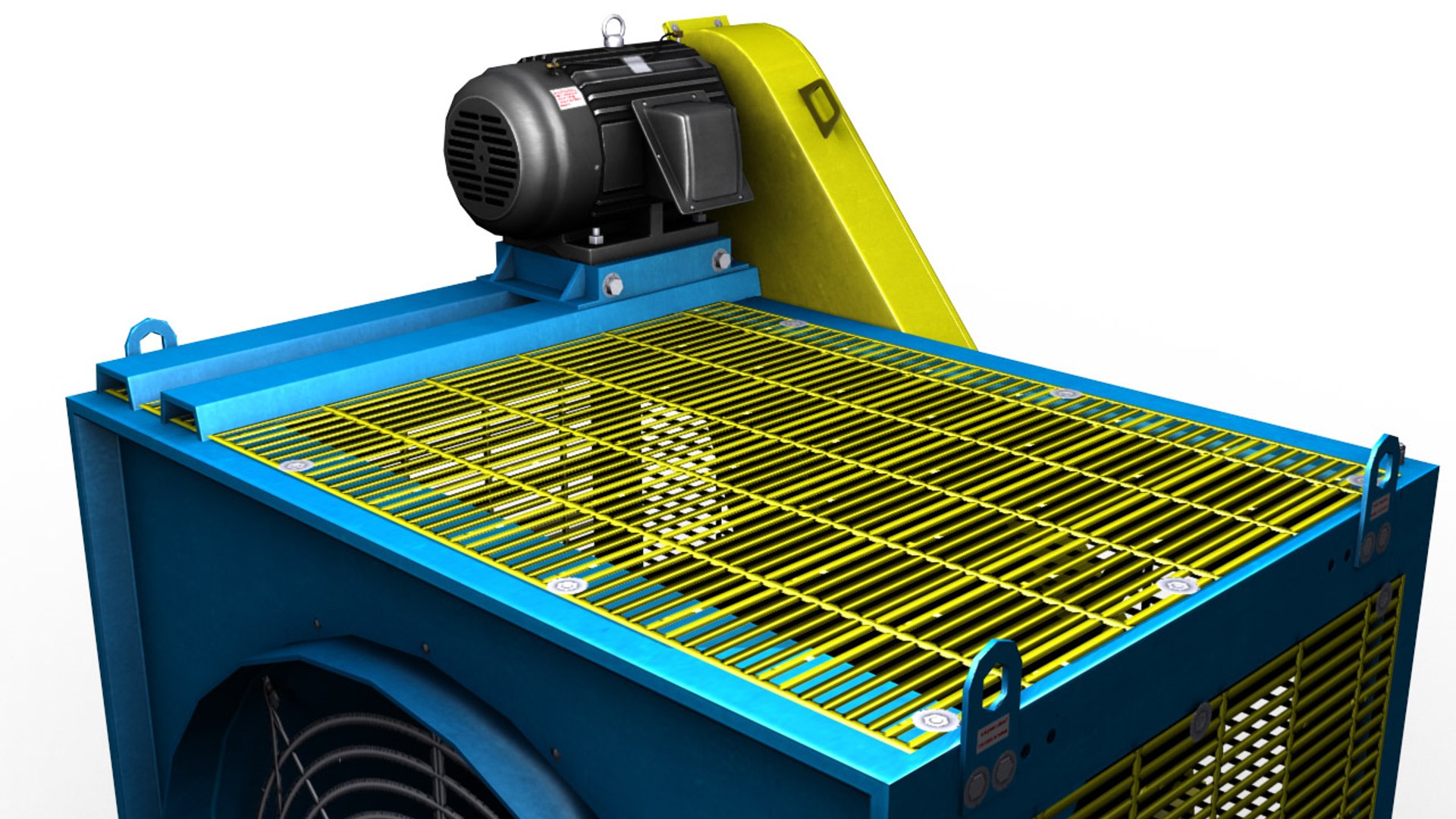 3d Industrial Caged Fan