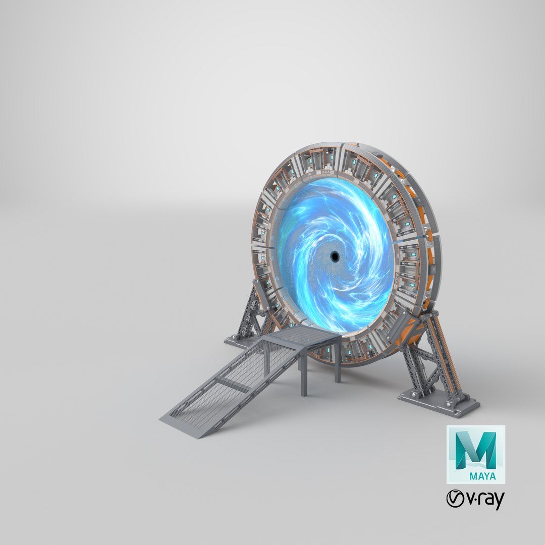 Time Gate With Portal 3D Model - TurboSquid 2088625