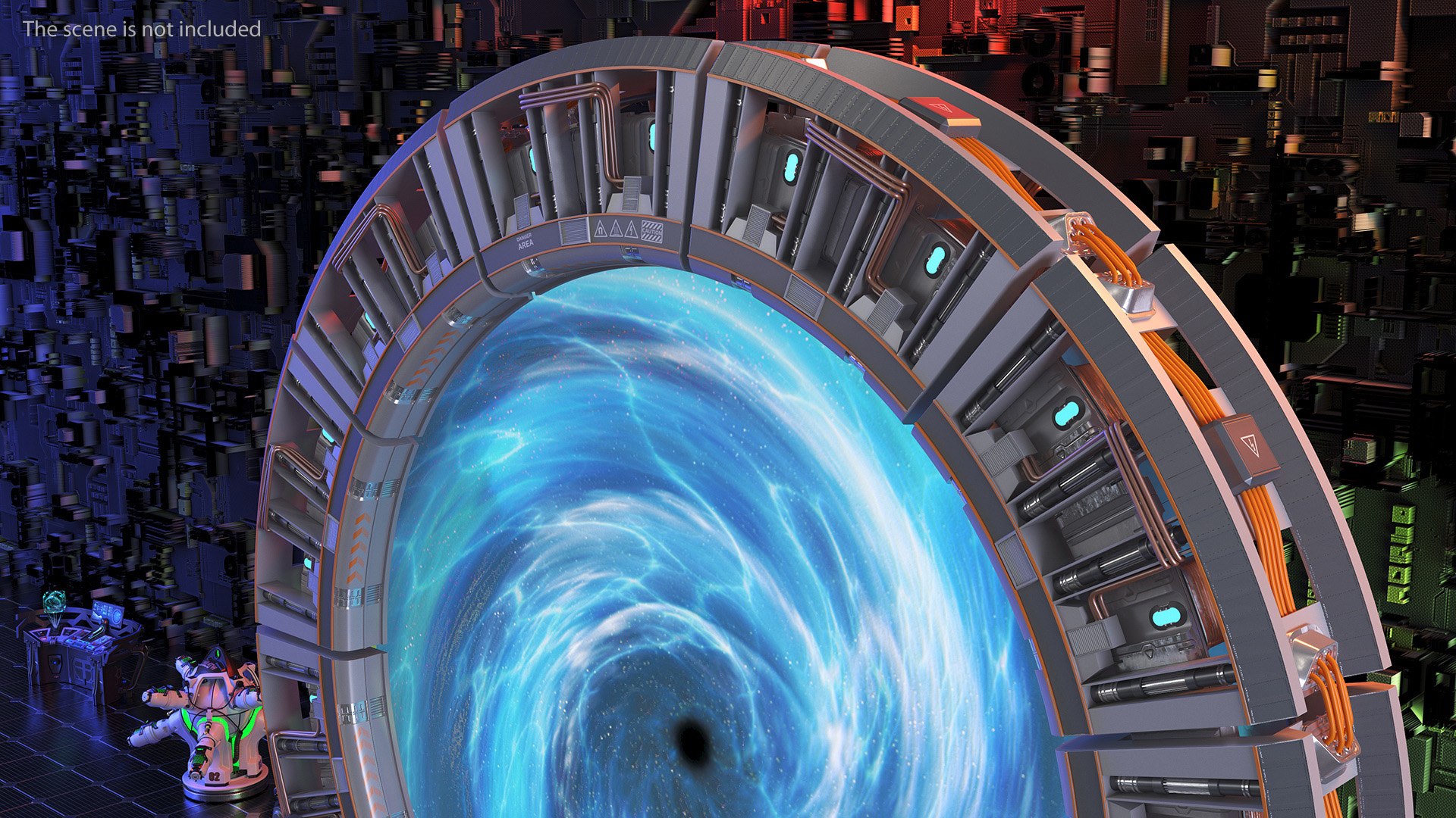 Time Gate with Portal 3D model - TurboSquid 2088625
