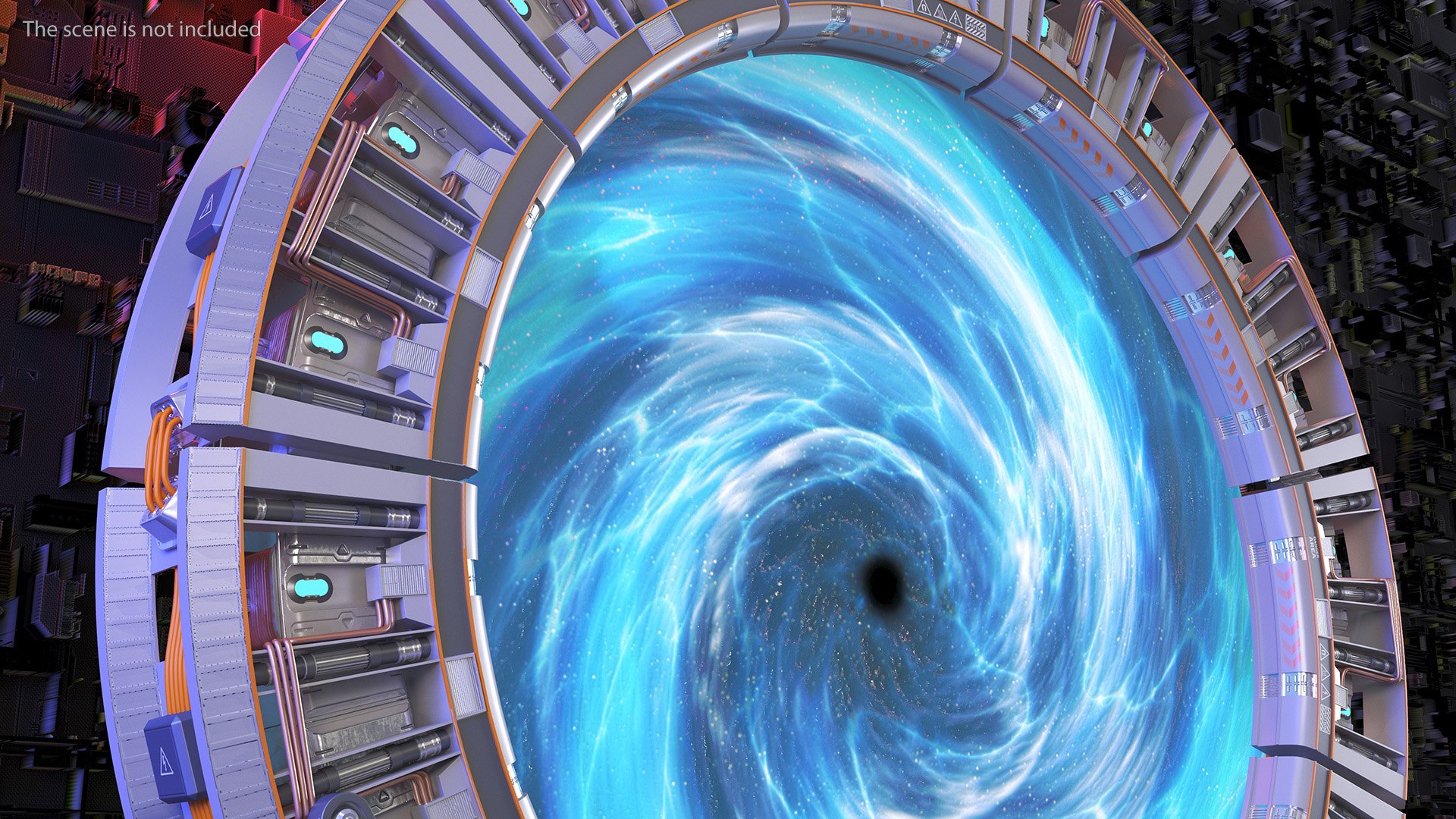 Time Gate with Portal 3D model - TurboSquid 2088625
