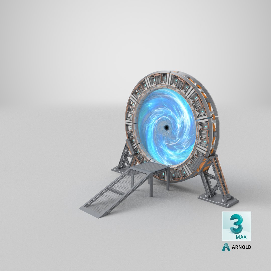 Time Gate With Portal 3D Model - TurboSquid 2088625