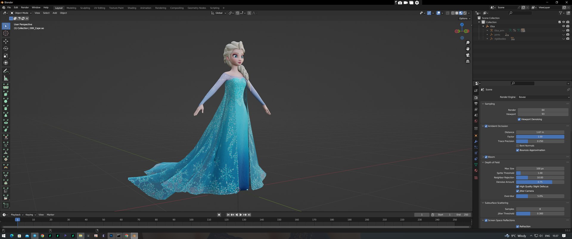 ELSA Rigged Animated 3D - TurboSquid 2422149