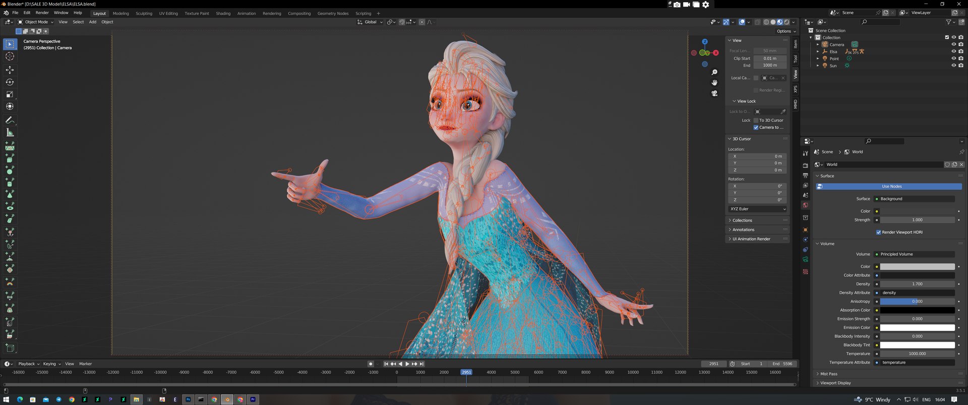 ELSA Rigged Animated 3D - TurboSquid 2422149
