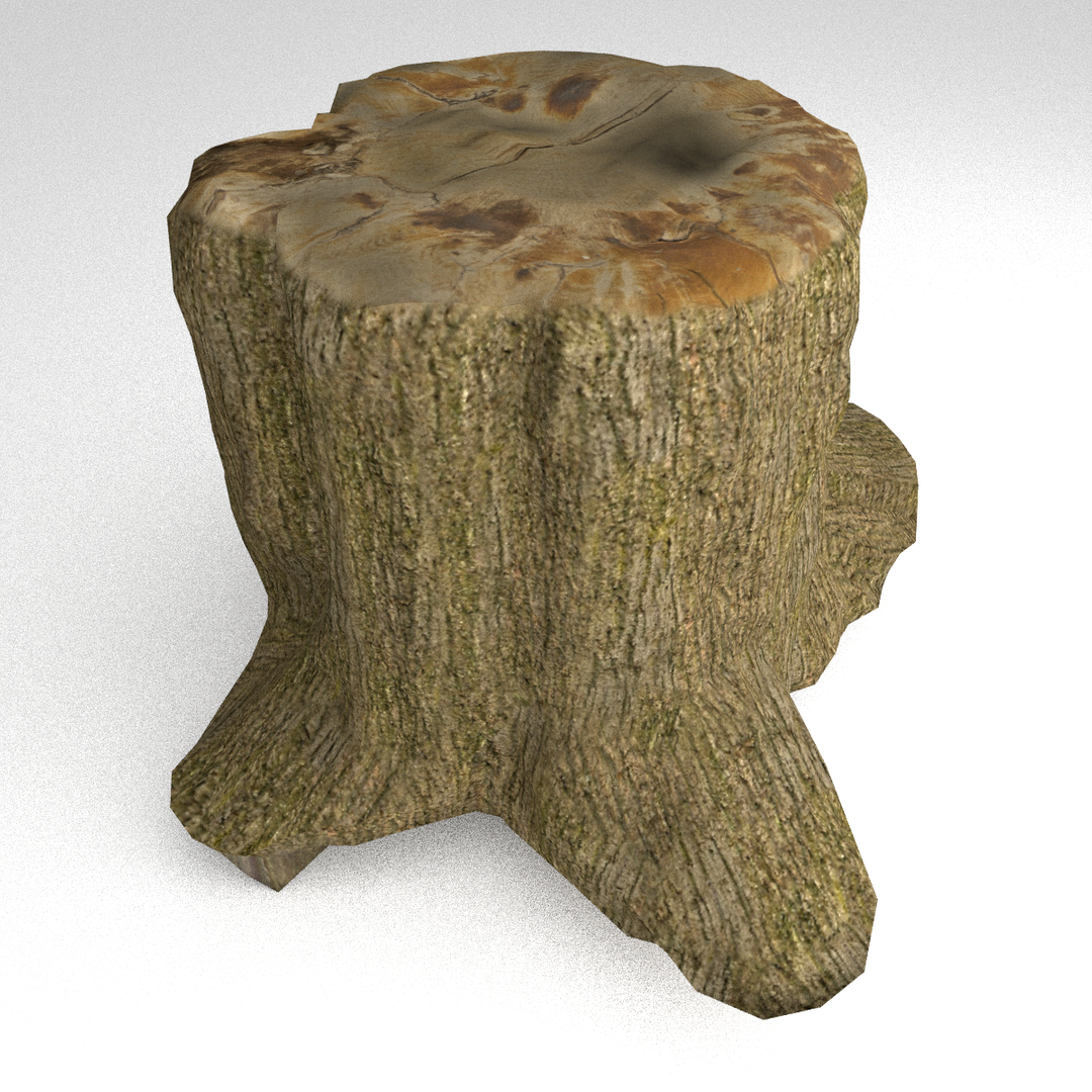 Tree Stump 2 3d Model
