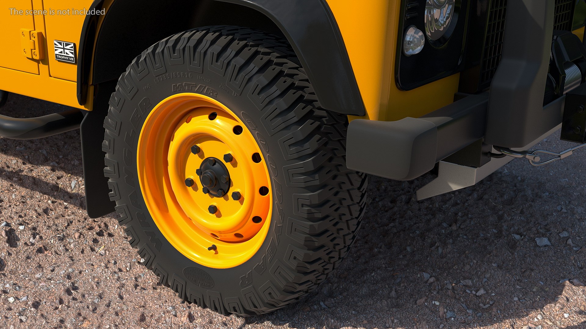 Goodyear Wrangler Mud Terrain Tyre 3D - TurboSquid 1766380