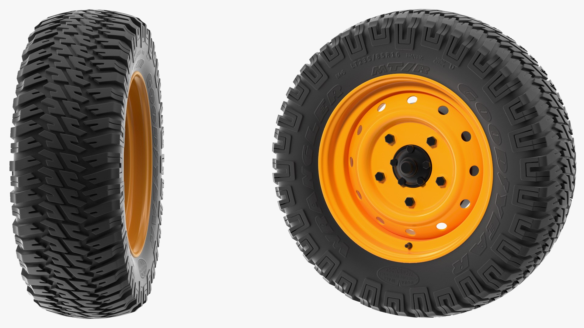 Goodyear Wrangler Mud Terrain Tyre 3D - TurboSquid 1766380