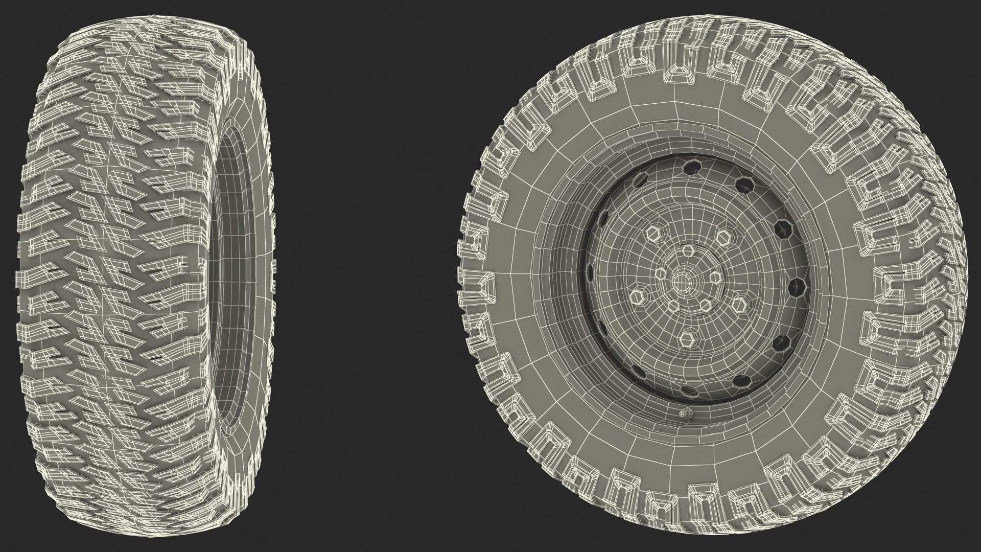 Goodyear Wrangler Mud Terrain Tyre 3D - TurboSquid 1766380