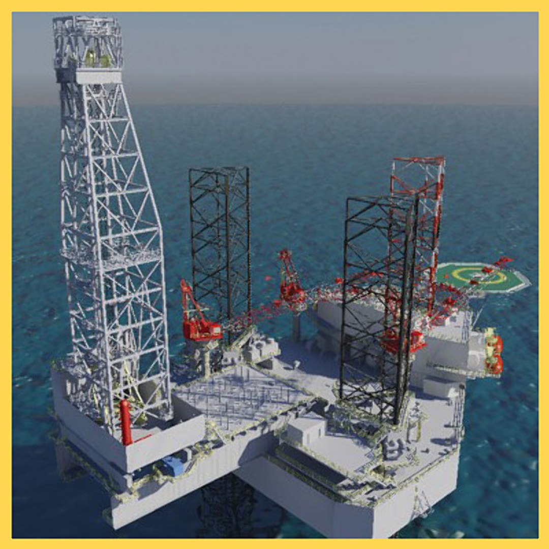 3d Jack-up Oil Rig