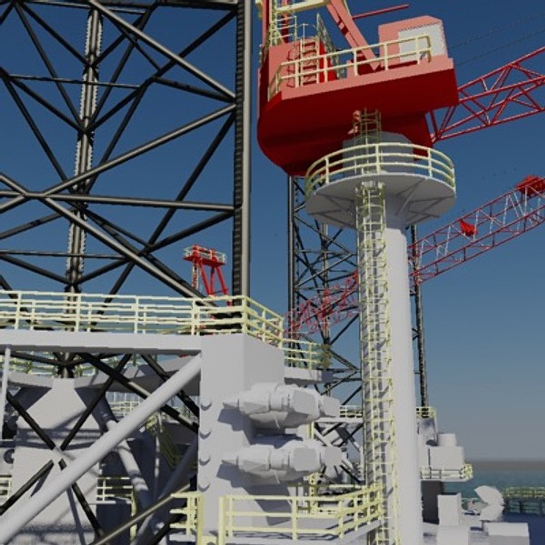 3d Jack-up Oil Rig