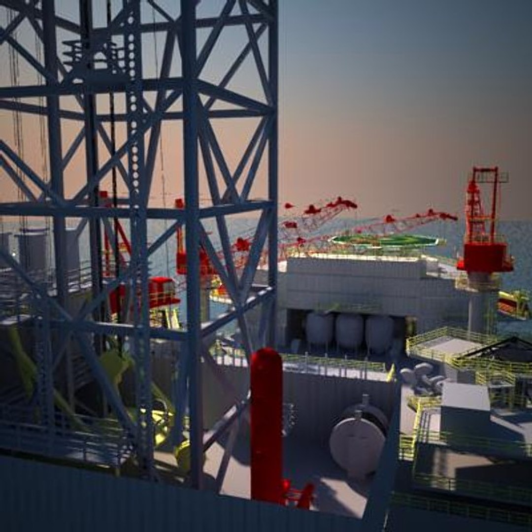 3d Jack-up Oil Rig