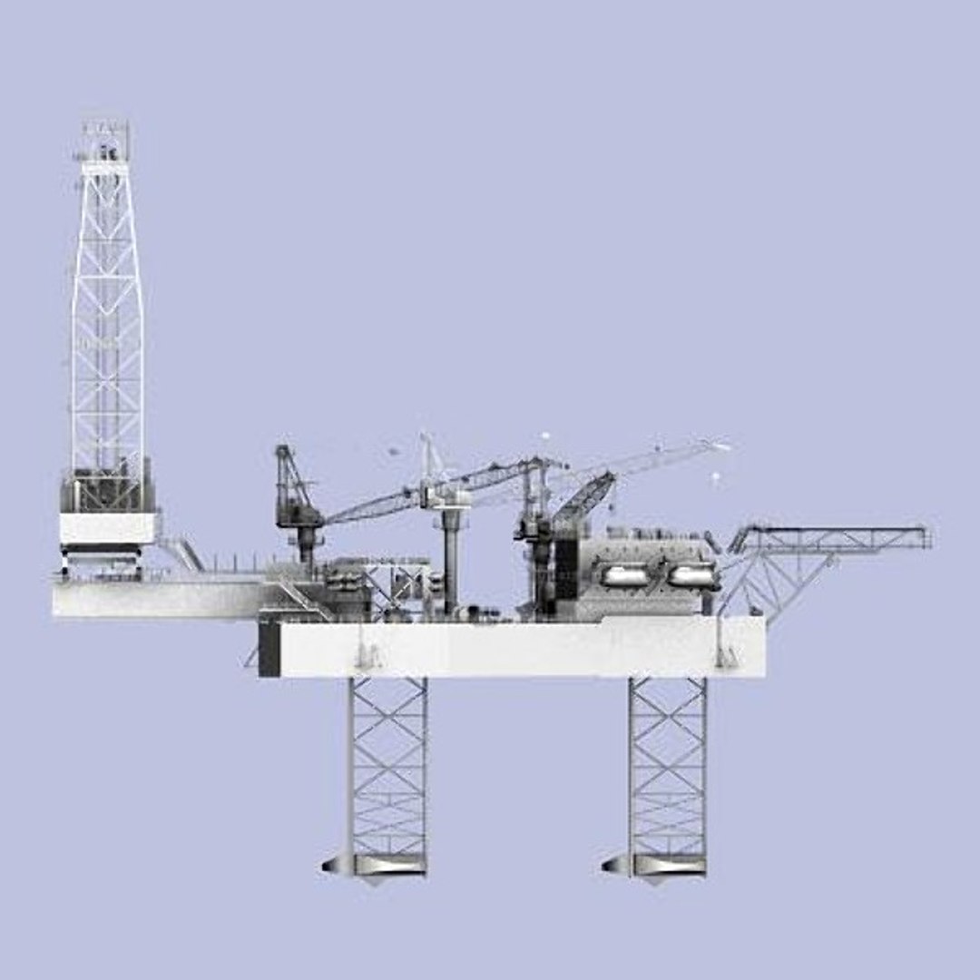 3d Jack-up Oil Rig