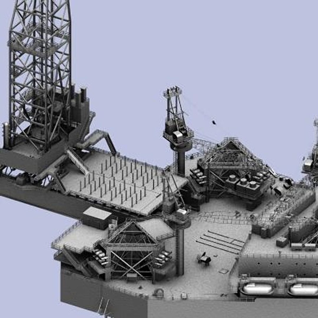 3d Jack-up Oil Rig