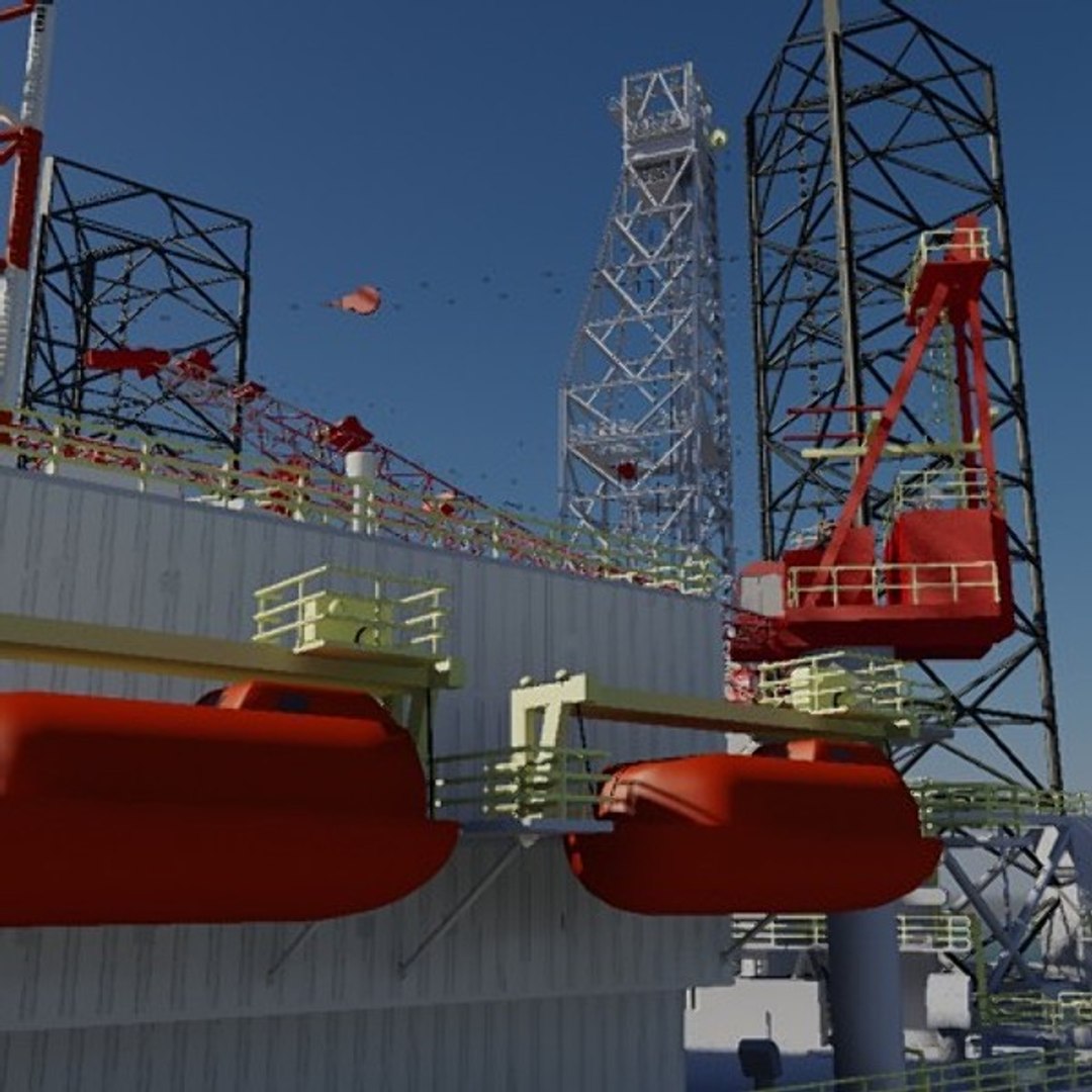 3d Jack-up Oil Rig