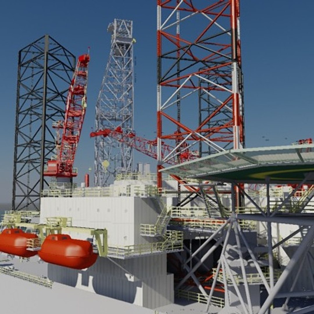 3d Jack-up Oil Rig