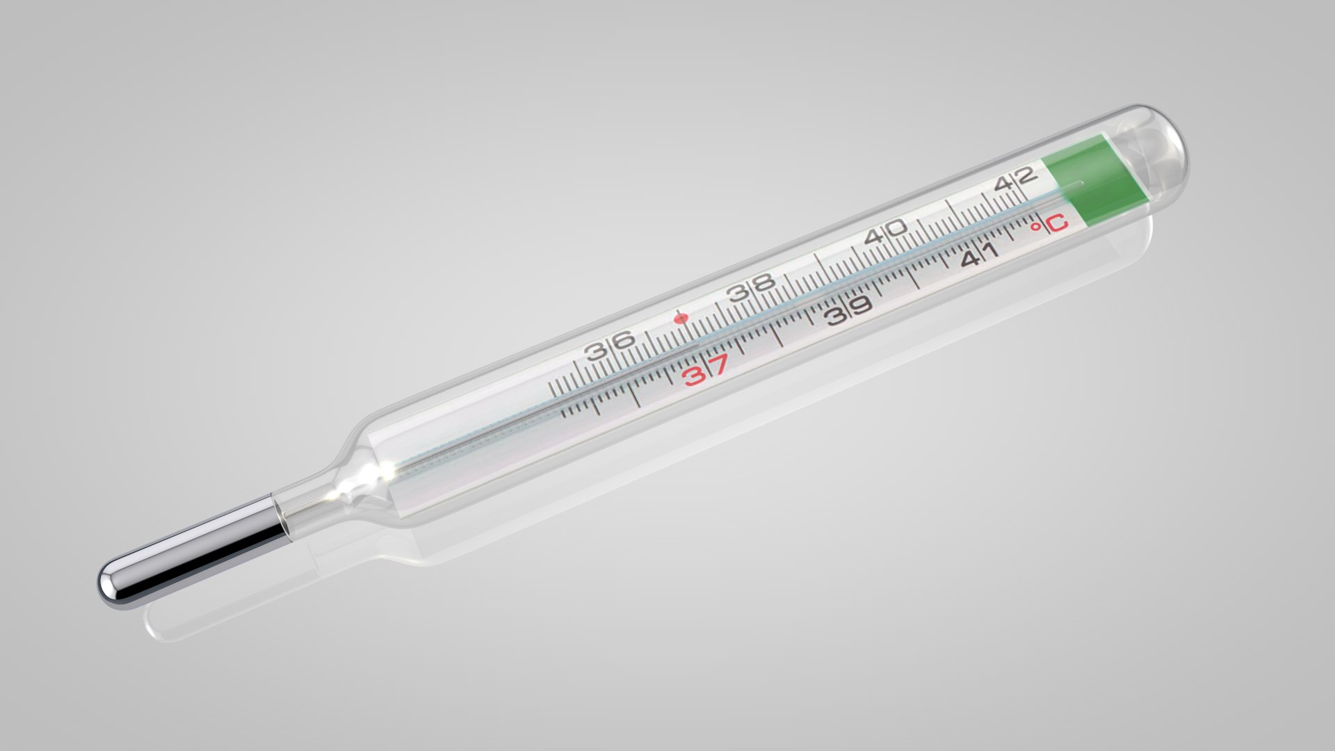 3d model thermometer classic