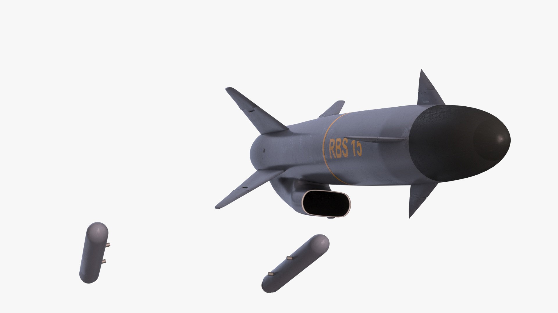 3D RBS 15 Anti-Ship Missile Model - TurboSquid 2031421