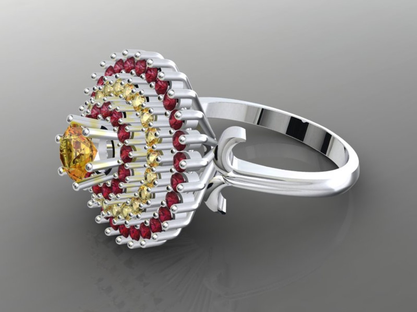 3d Model Silver Ring