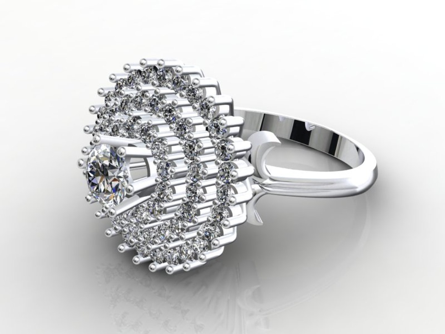 3d Model Silver Ring