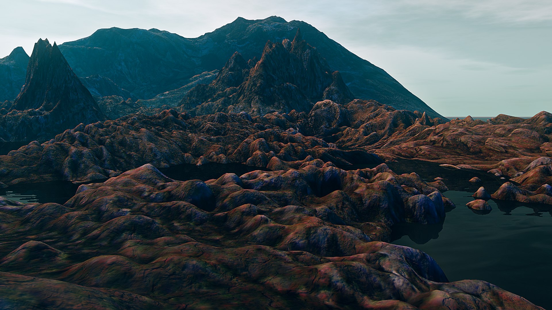 Mountains Atmosphere 3d Model