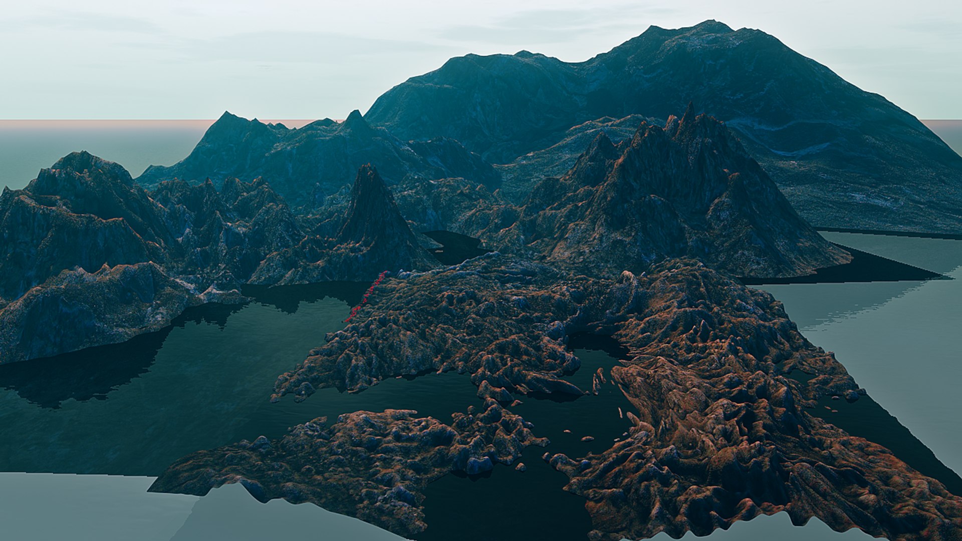 Mountains Atmosphere 3d Model
