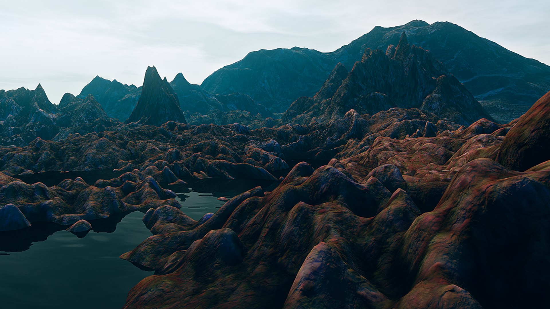 Mountains Atmosphere 3d Model