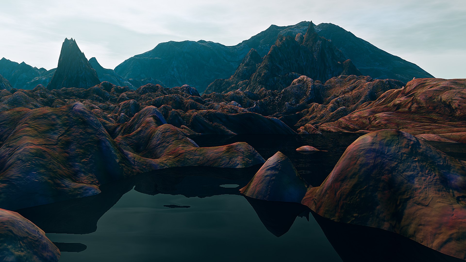 Mountains Atmosphere 3d Model