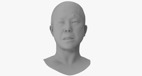 Mei Human Head Jaw Thrust AU29 클린 스캔 3D 모델 - TurboSquid 1748717