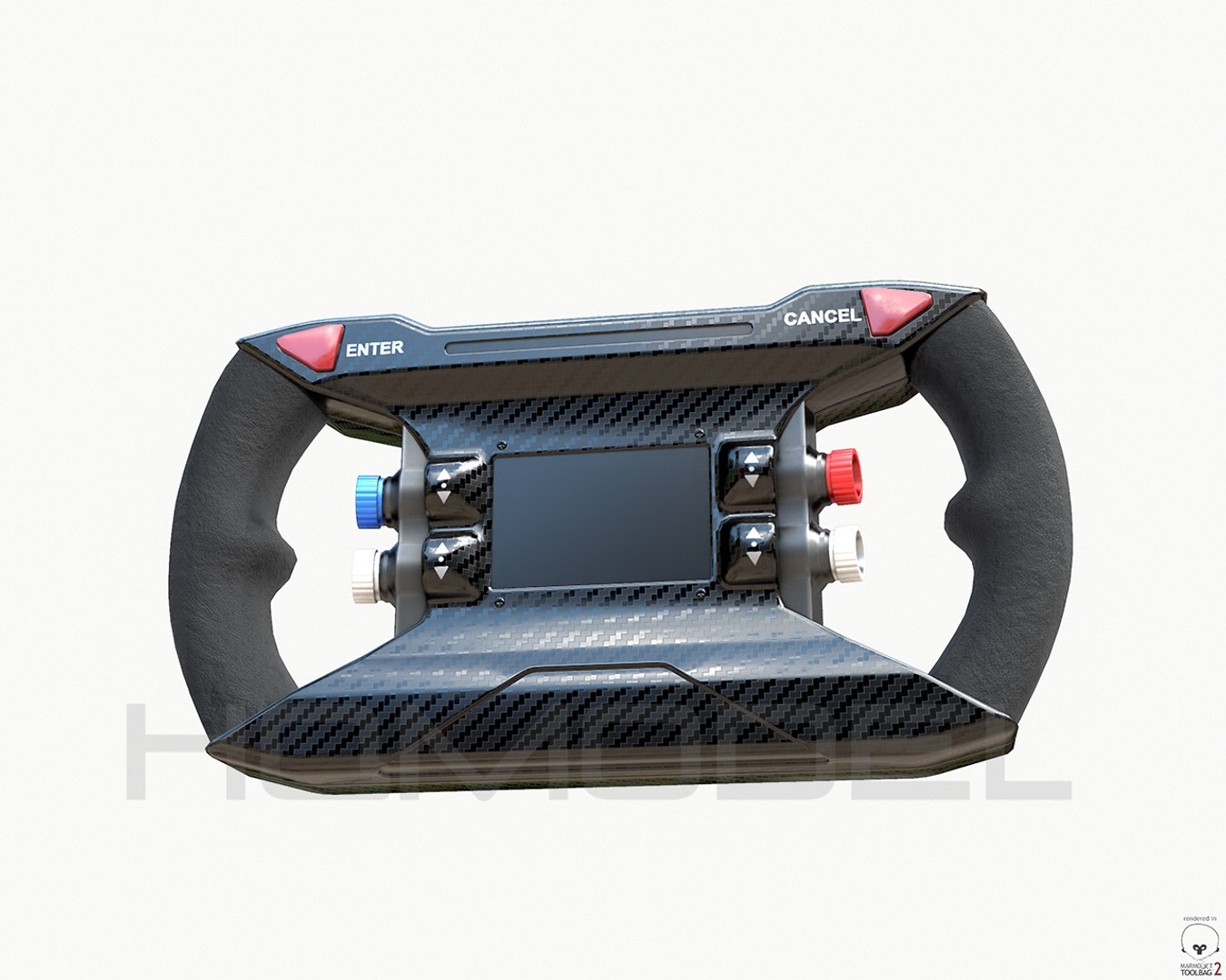 Generic Steer Wheel Sci Fi 3d Max