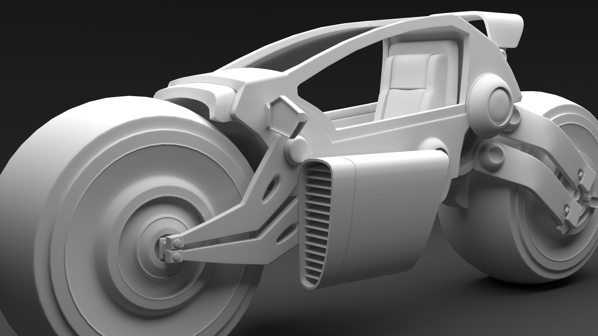 3D 3D Futuristic Bike - TurboSquid 2195601