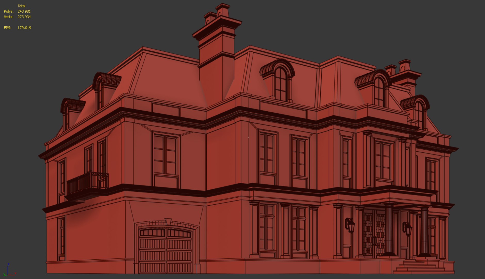 Classic House 4 Max 3D - TurboSquid 1800260