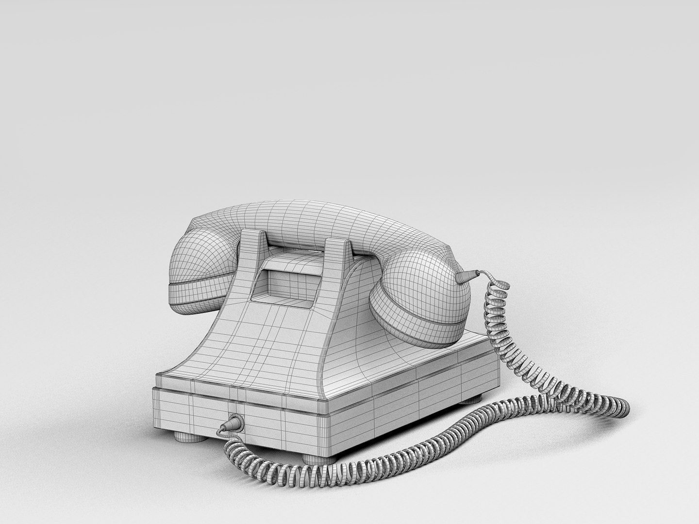 3D Model Retro Phone - TurboSquid 1498102