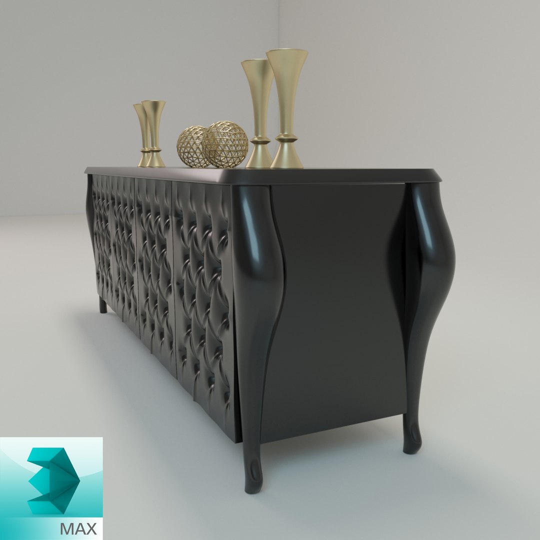 3d Classic Sideboard Decorative Model