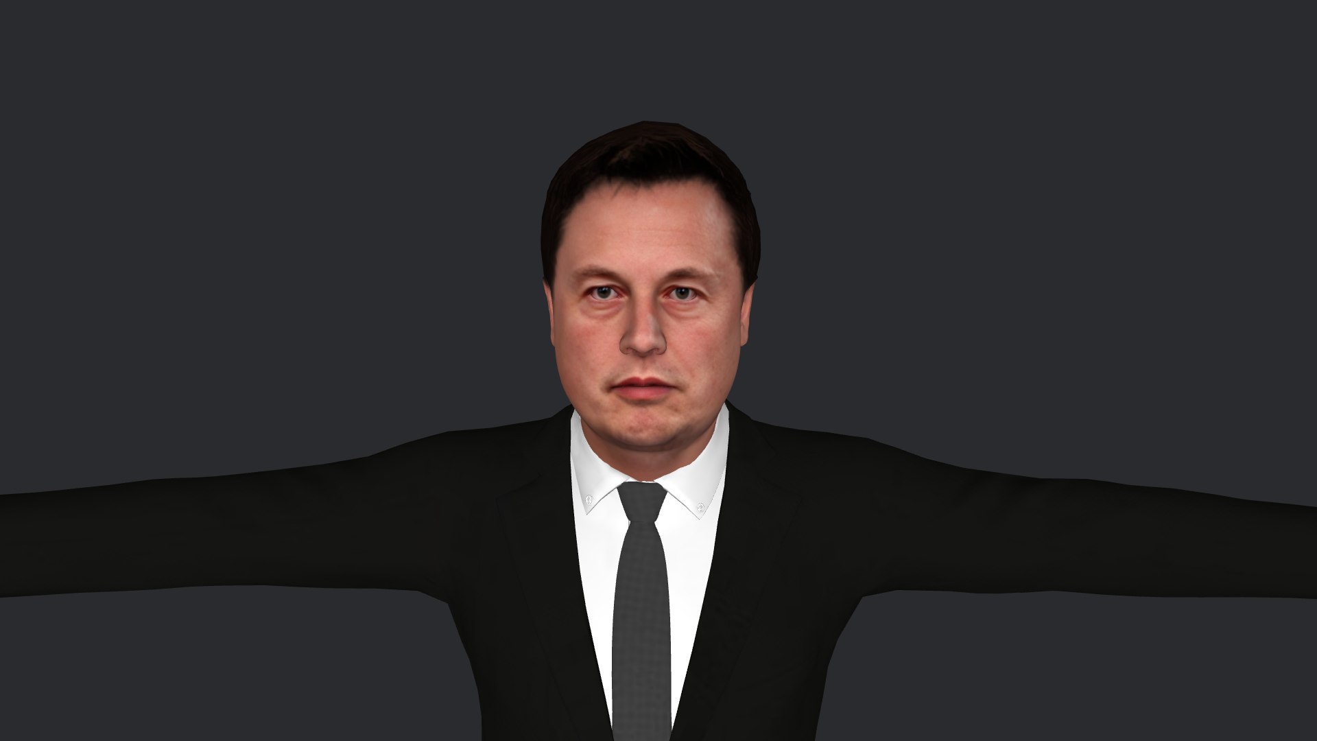 3D Elon Musk Hyper Realistic Full Body Fully Rigged 3D Character ...