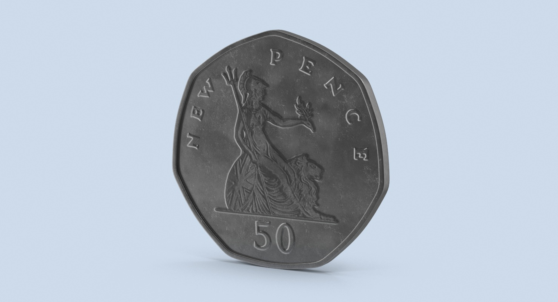 50p Uk 3d Model