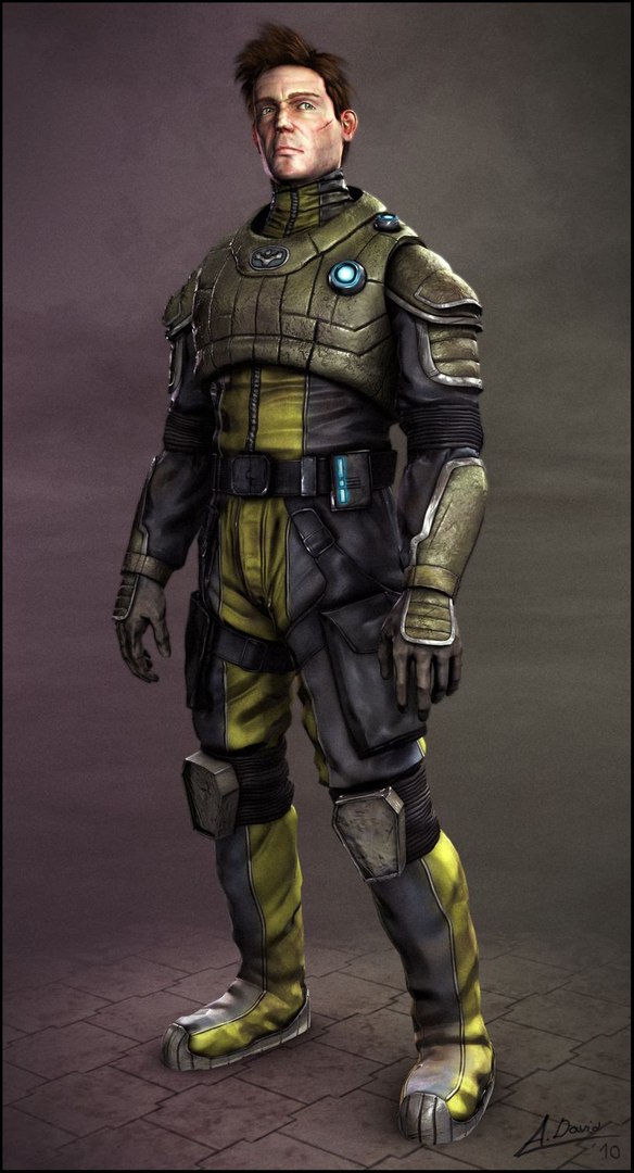 Character Videogame 3d Obj